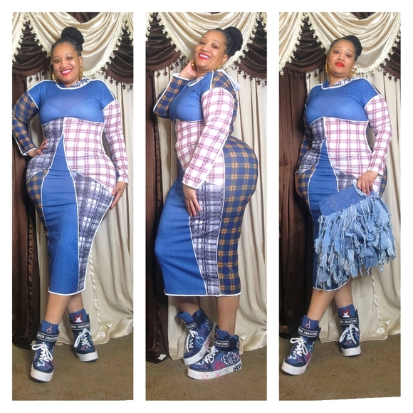 Dresses | Pik And Plaid Maxi Dress | Poshmark